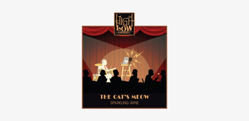 The Cat's Meow - Wine - 422x322 PNG Download - PNGkit