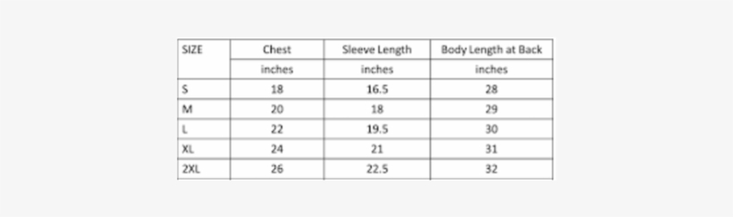 Size Chart - 1000x563 PNG Download - PNGkit