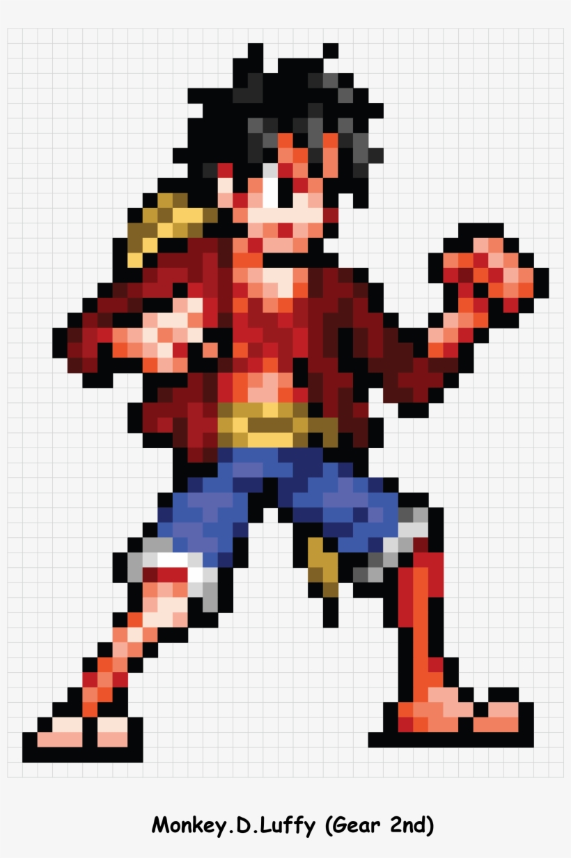 Luffy - Pixelated Luffy - 2480x3508 PNG Download - PNGkit