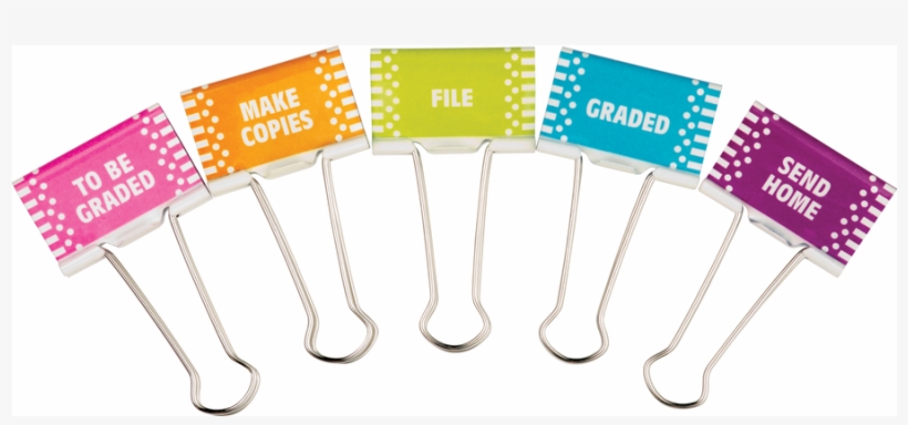 Tcr20690 Classroom Management Large Binder Clips Image - Teacher ...