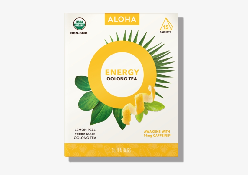 Aloha - Energy Organic Oolong Tea Lemon Peel Yerba - 600x600 PNG ...