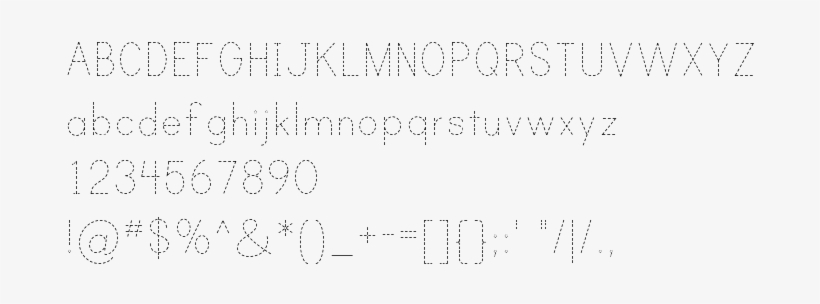 Font Preview Print Dashed - Design - 700x360 PNG Download - PNGkit