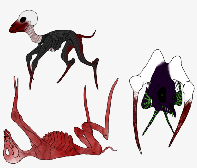 Creature Set 1 By Angry - Drawing - 900x720 PNG Download - PNGkit