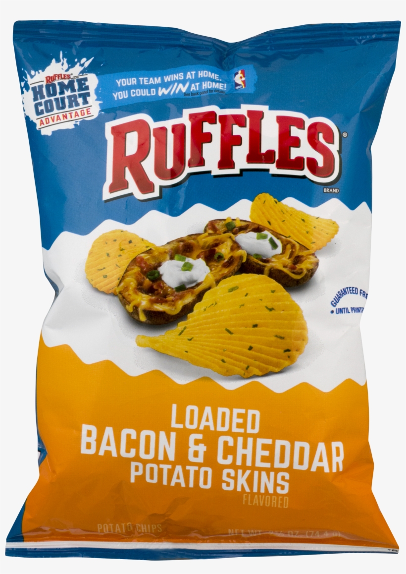 Bag Ruffles Loaded Bacon & Cheddar Potato Skins Flavored - Ruffles ...