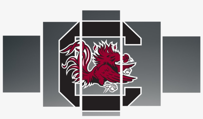 Hd Printed South Carolina Gamecock Logo 5 Pieces Canvas - South ...