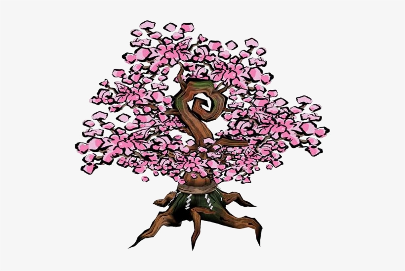 Okami Konohana Tree - Okami Cherry Blossom Tree - 536x480 PNG Download ...