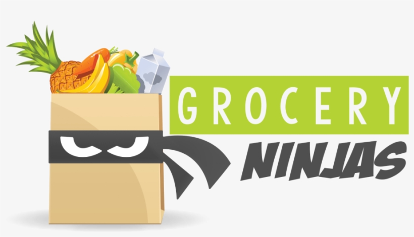 Grocery Ninja Logo - Graphic Design - 1024x473 PNG Download - PNGkit