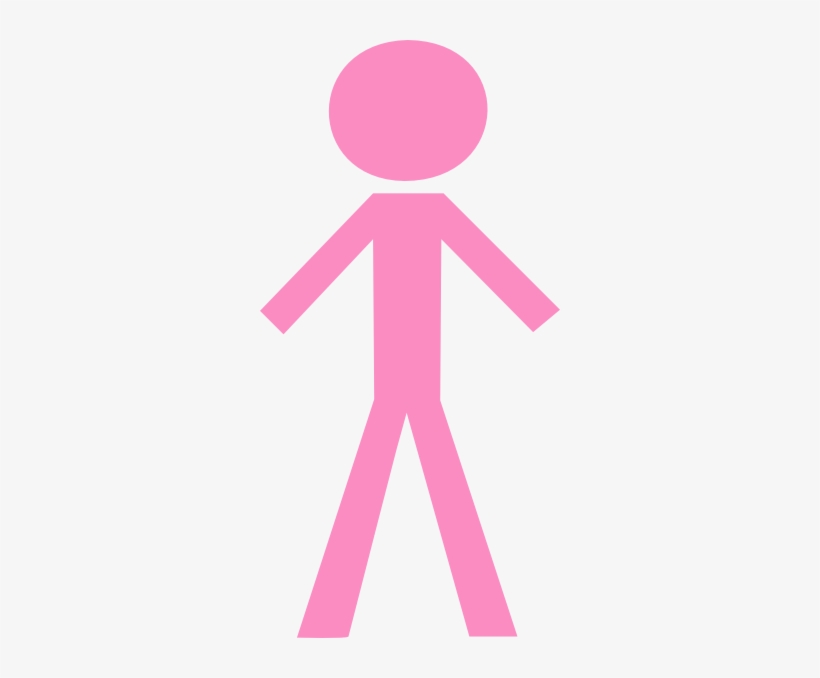 How To Set Use Pink Stick Man Clipart - Stick Figure Clip Art - 300x598 ...