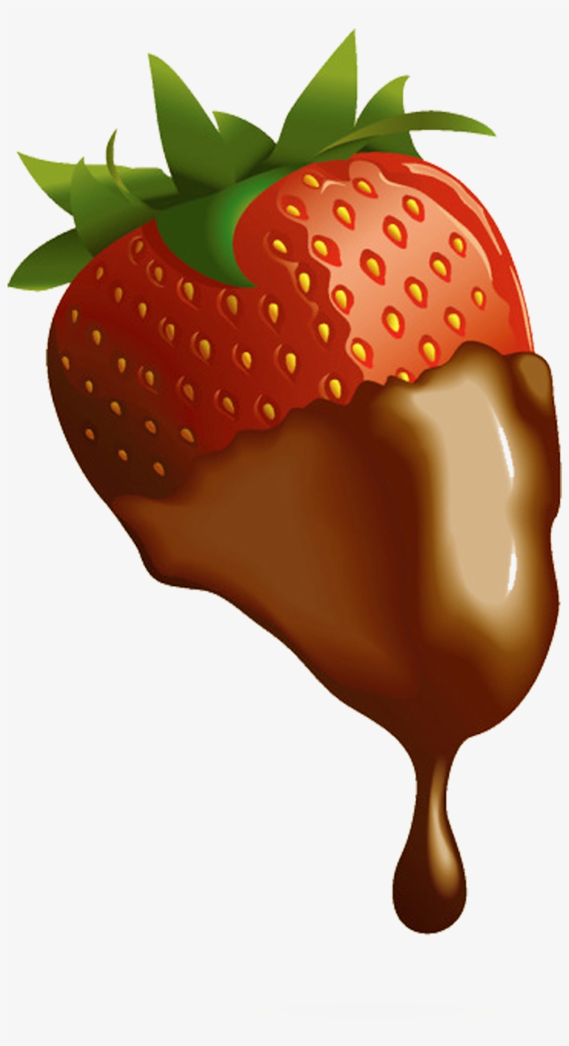 Strawberry Chocolate-covered Fruit Clip Art - Chocolate Covered ...