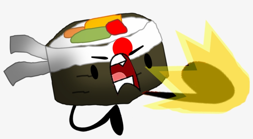 Sushi Full Body - Super Lifeless Object Battle Sush - 1040x606 PNG ...