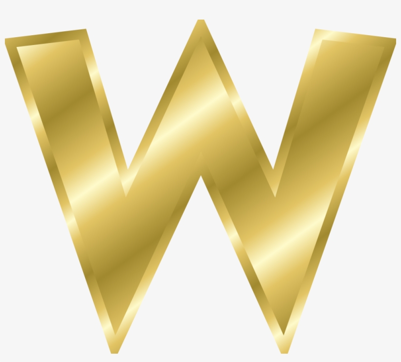 Effect Letters Alphabet Gold - Gold Letter W Transparent - 1000x854 PNG ...