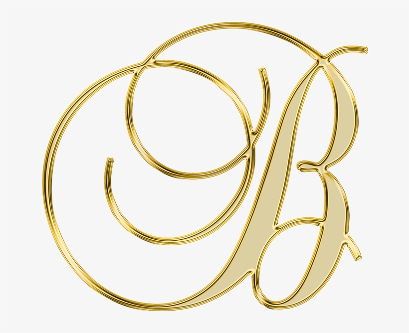 Letter B Gold