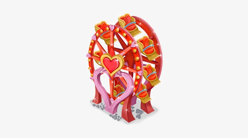 Romantic Ferris Wheel - Wheel - 383x405 PNG Download - PNGkit