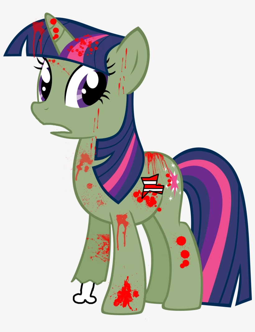 Source - - My Little Pony Twilight Sparkle Zombie - 3000x3000 PNG ...