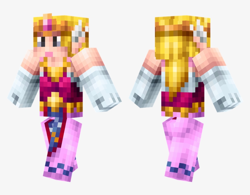 Download Transparent Princess Zelda - Skin Minecraft Princess Girl - PNGkit