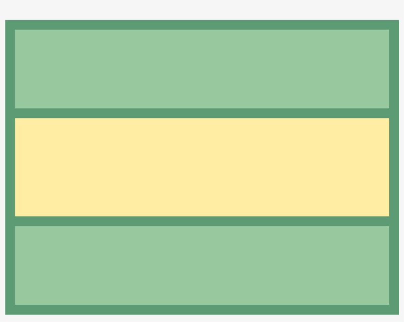 Horizontal Flag Icon - Rectangle - 1600x1600 PNG Download - PNGkit