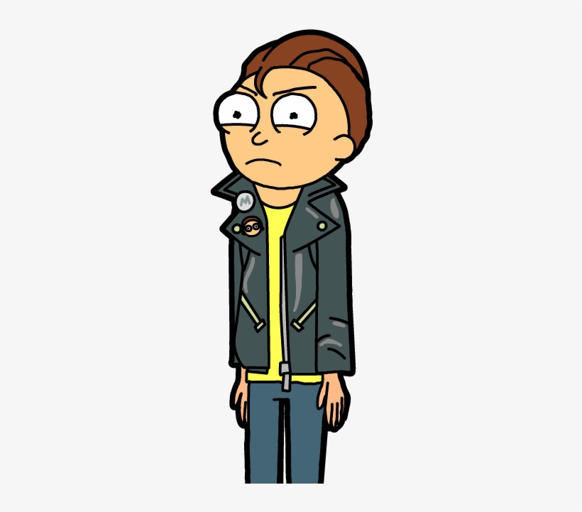 Greaser Morty - Pocket Mortys Greaser Morty - 300x650 PNG Download - PNGkit