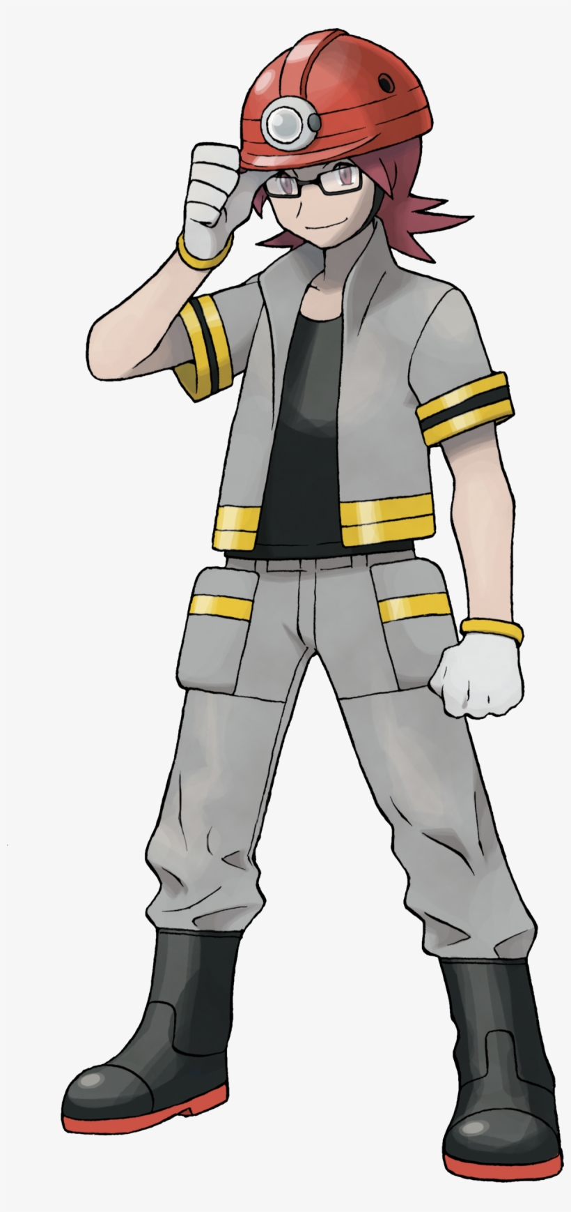 Roark Pokemon Gym Leader - 1200x2485 PNG Download - PNGkit