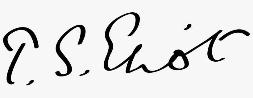 S Eliot Signature - Ts Eliot Signature - 800x238 PNG Download - PNGkit