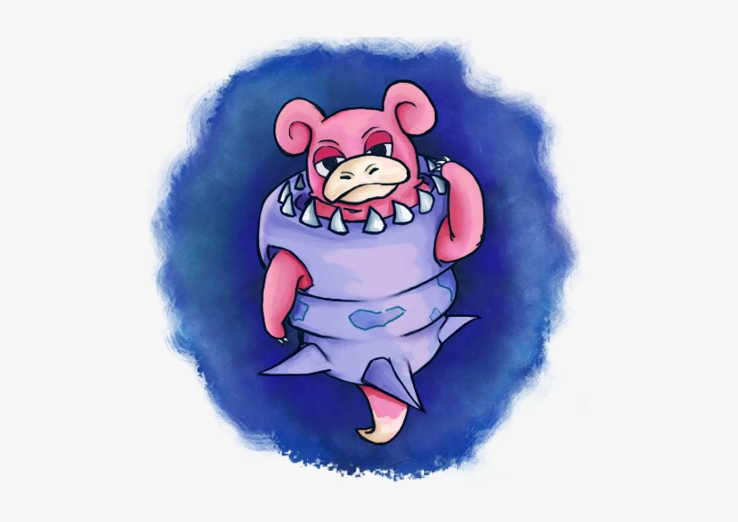 Mega Slowbro Art By Litra - Mega Eveolutions - 500x500 PNG Download ...
