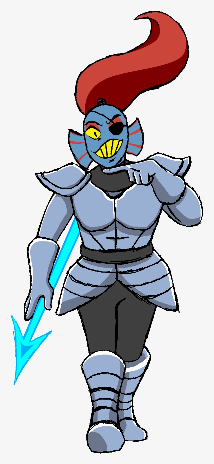 Undyne - Undyne Png - 862x1756 PNG Download - PNGkit