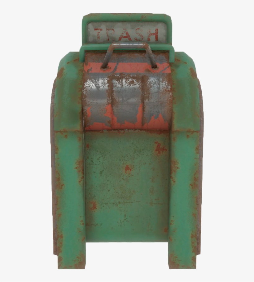 Fo4 Green Trash Can - Fallout 4 Trash Can - 878x870 PNG Download - PNGkit