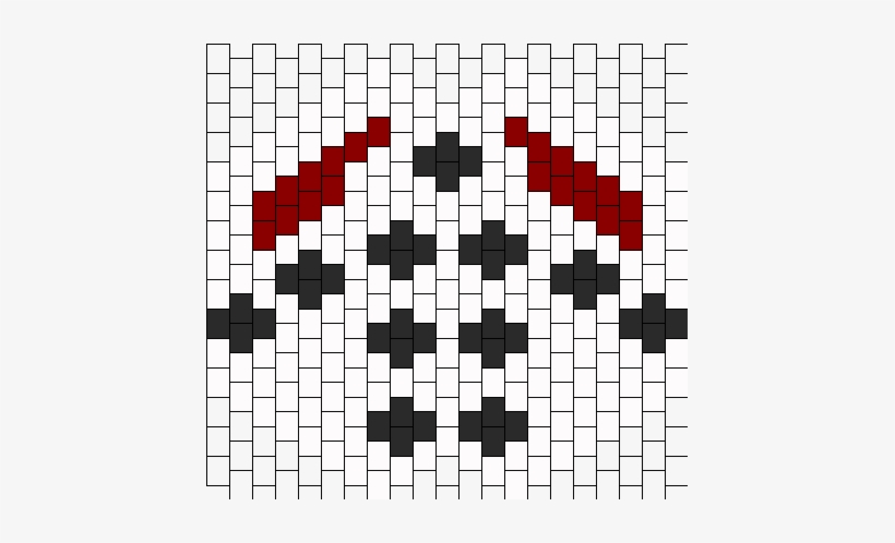 Jason Mask Bead Pattern - Alton Towers - 441x418 PNG Download - PNGkit