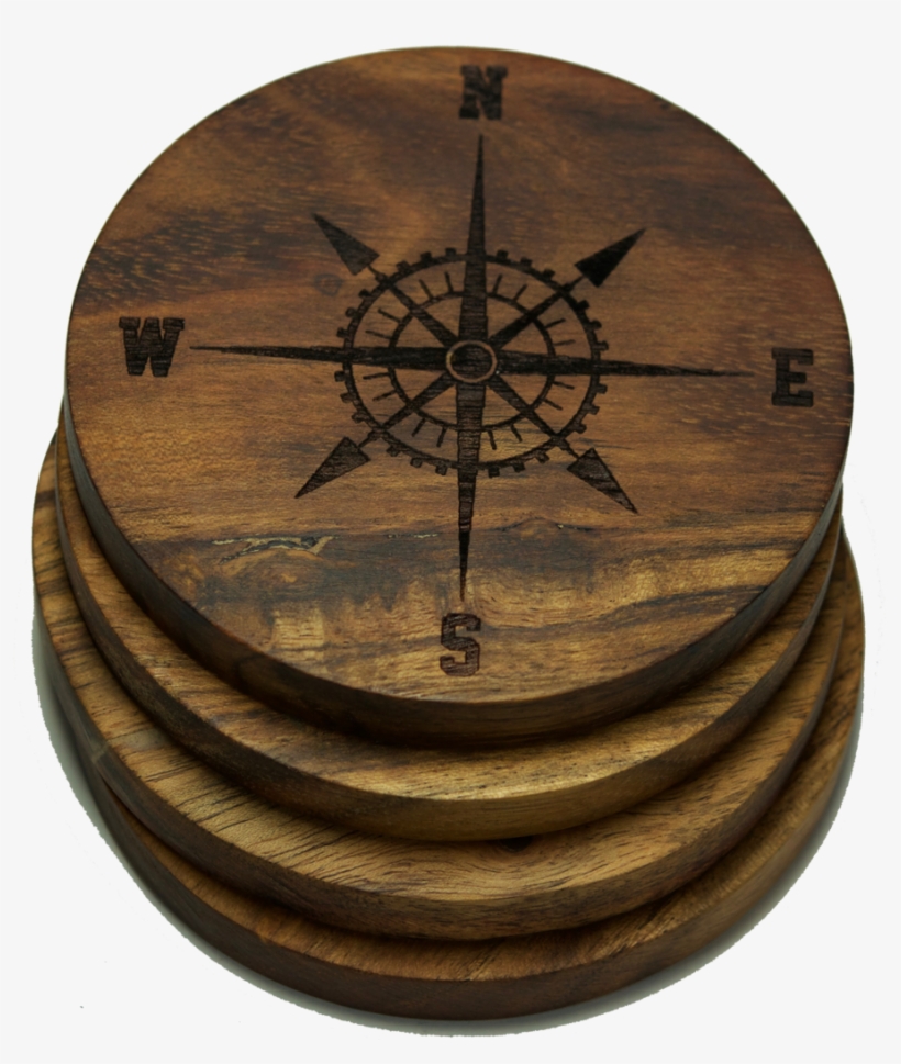 Compass Rose Version 2 Coasters - Prestige Decanters Compass Rose ...