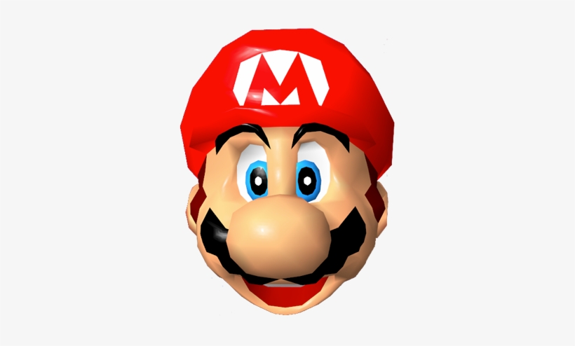 Super Mario - Super Mario 64 Mario Head Png - 306x414 PNG Download - PNGkit