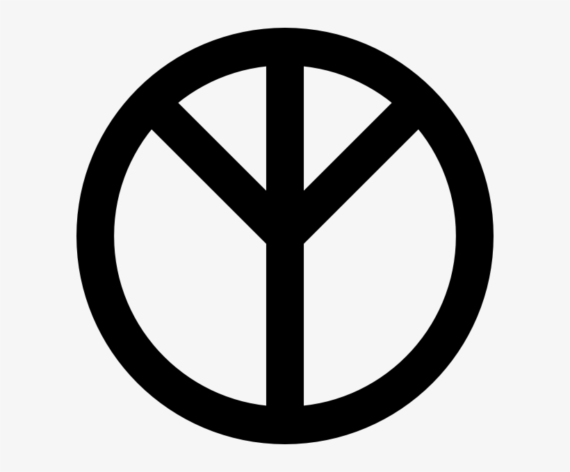 Drawn Peace Sign Satanic - Peace Sign Png - 600x600 PNG Download - PNGkit