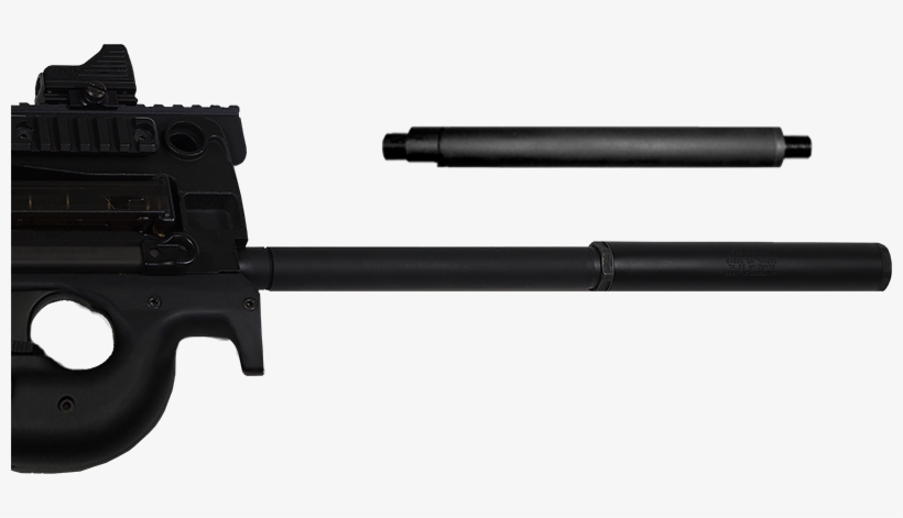 Ps90 Threaded Barrel Shroud - P90 Barrel - 800x391 PNG Download - PNGkit