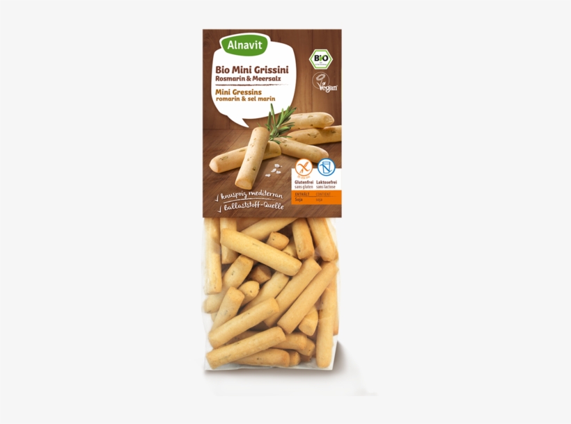 Organic Mini Grissini - Alnavit Bio Mini Grissini Rosmarin & Meersalz ...