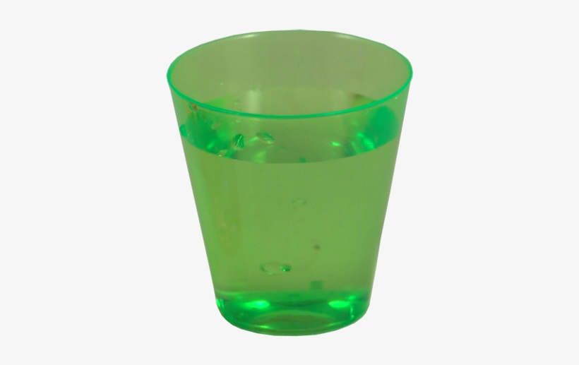 Neon Green Plastic Shot Glass - Pint Glass - 400x489 PNG Download - PNGkit