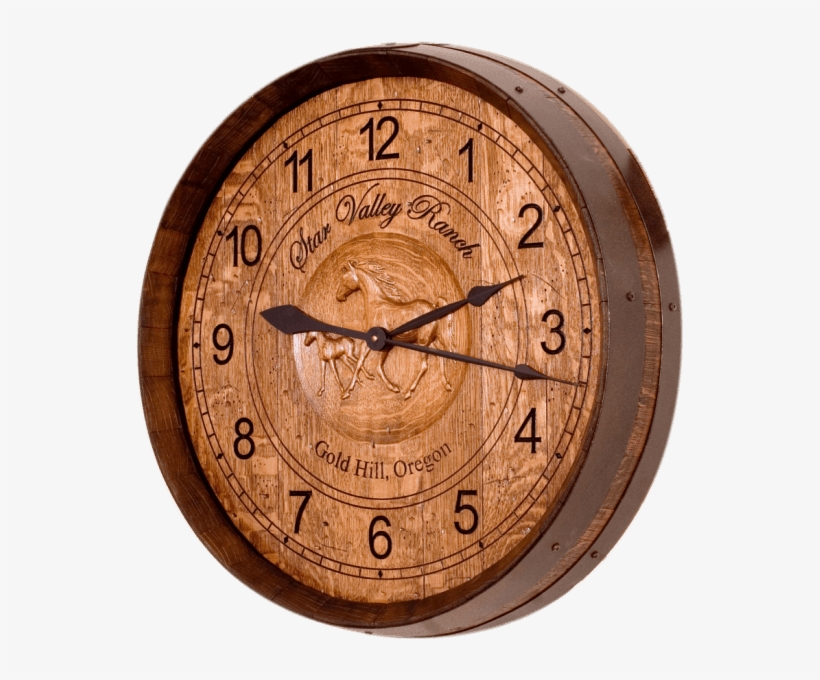 Western & Ranch - Clock - 549x600 PNG Download - PNGkit