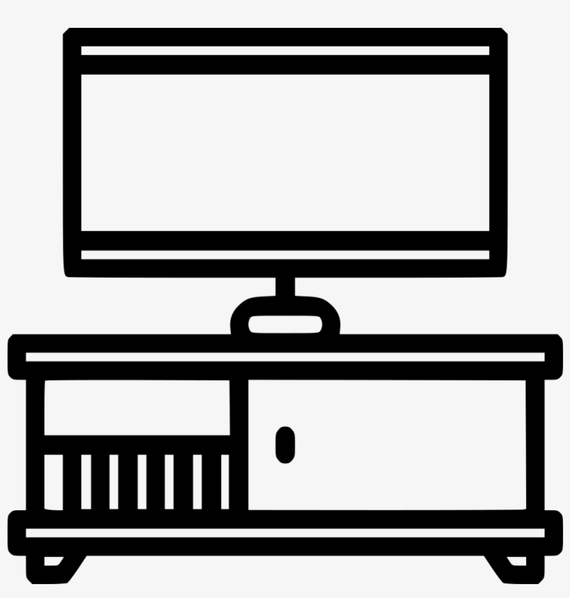 Tv Stand - - Scalable Vector Graphics - 981x980 PNG Download - PNGkit