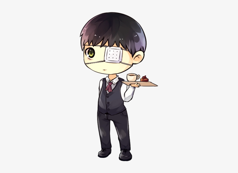 Kaneki Chibi By Drawn - Drawing - 400x600 PNG Download - PNGkit
