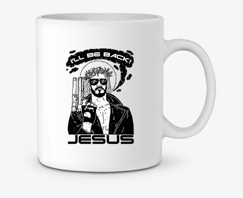 Ceramic Mug Terminator Jesus By Nick Cocozza - Mug - 690x850 PNG ...