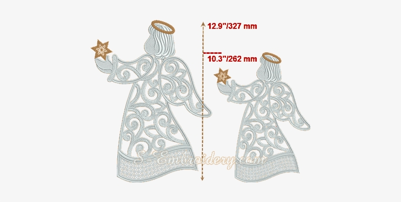 Comparison Between Large And Small Christmas Angel - Christmas Day ...