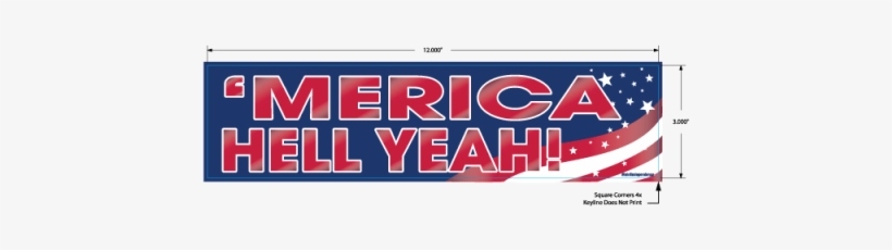 Merica Hell Yeah Decal - Decal - 480x480 PNG Download - PNGkit