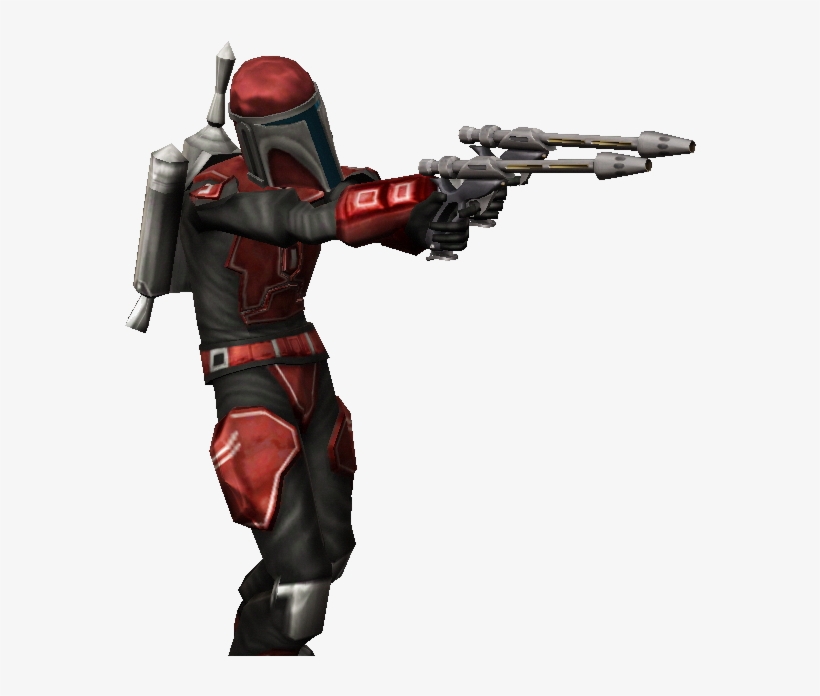 Red Mandalorian Mercenary - Red And Black Mandalorian - 651x660 PNG ...