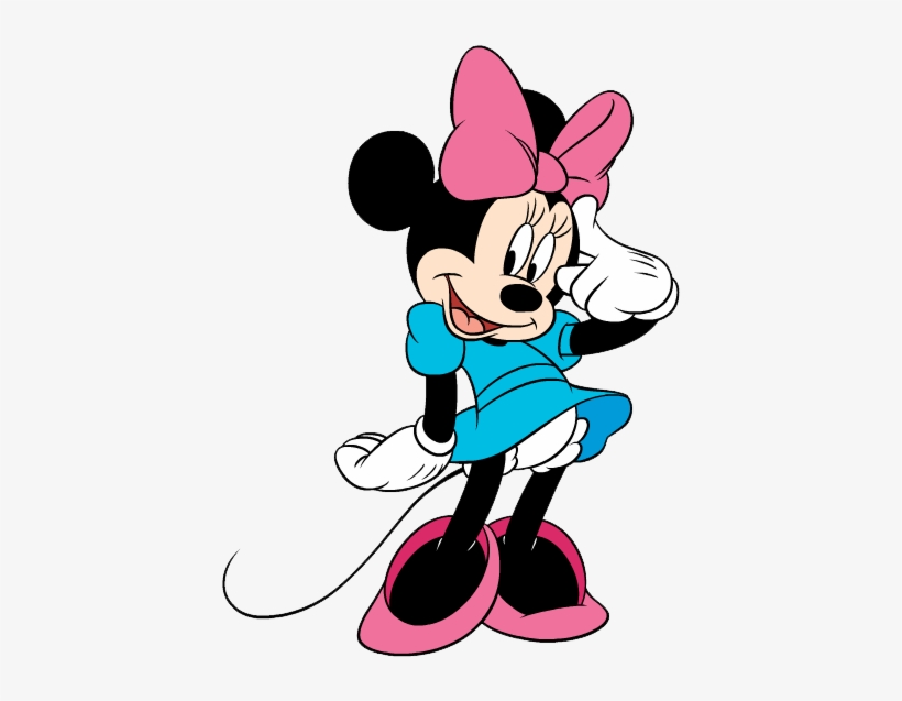 Minnie Mouse Clipart Tired - Minnie Mouse Blue Png - 434x578 PNG ...