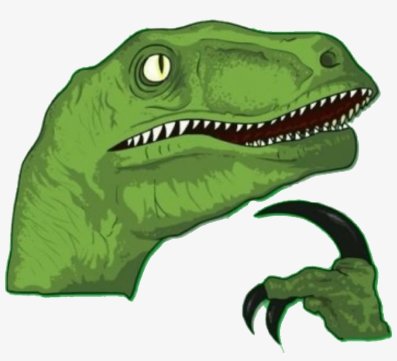 Raptor Thinking Hmm Thinkingdinosaur Meme Thinking - Мем Велоцираптор ...