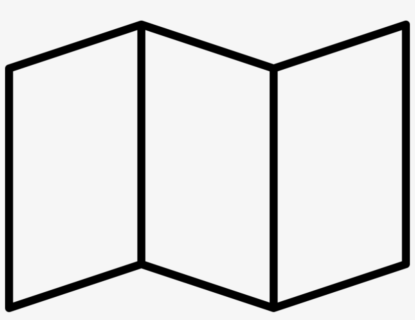 Folded Paper - - Paper Map Vector Png - 980x710 PNG Download - PNGkit