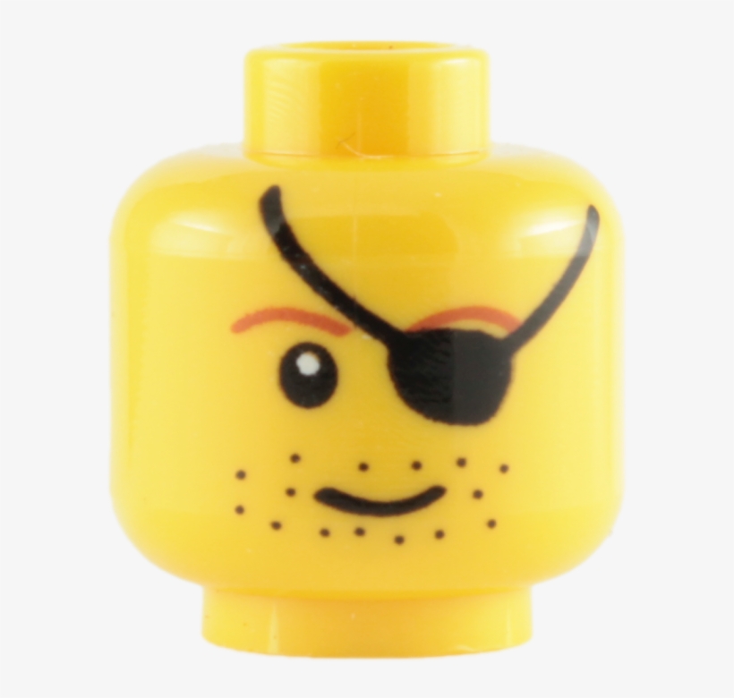 Lego Rocks Lego Minifig Head Male Eyepatch Brown Eyebrows - Lego ...