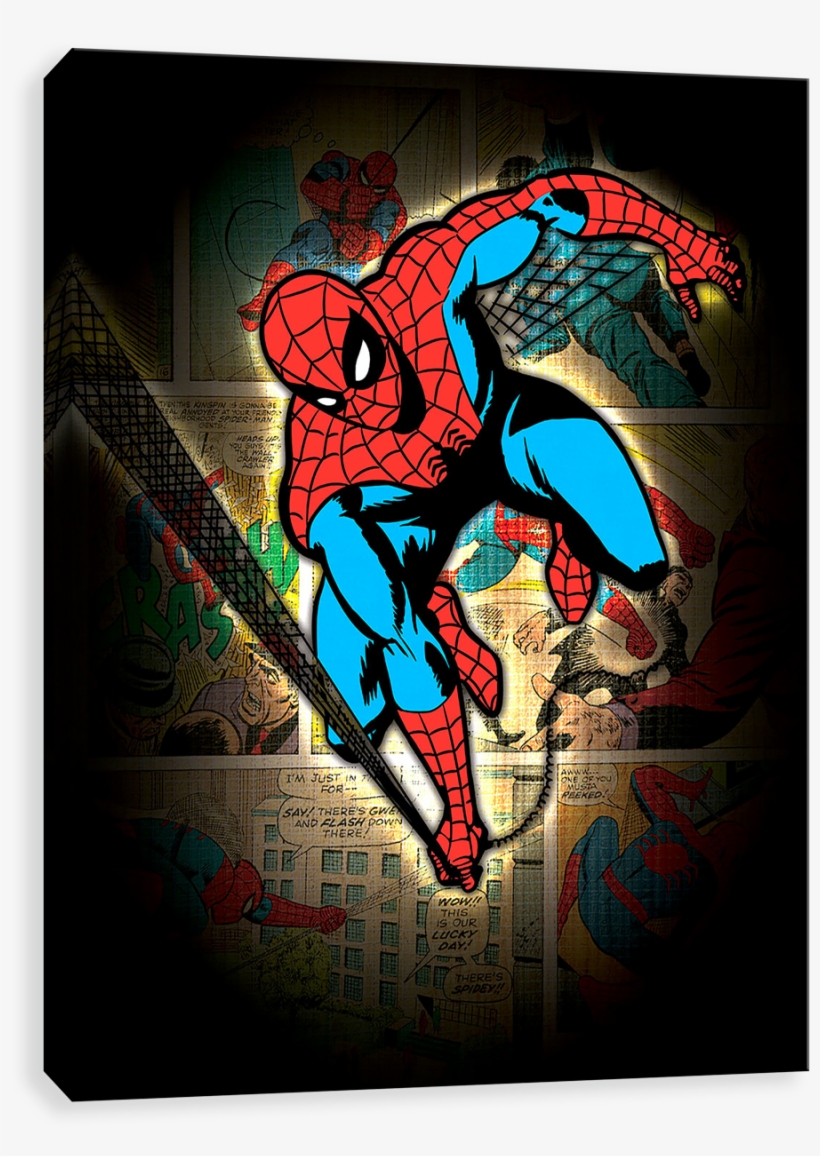 Spider-man Swing - Spider-man Canvases By Entertainart - Spider-man ...