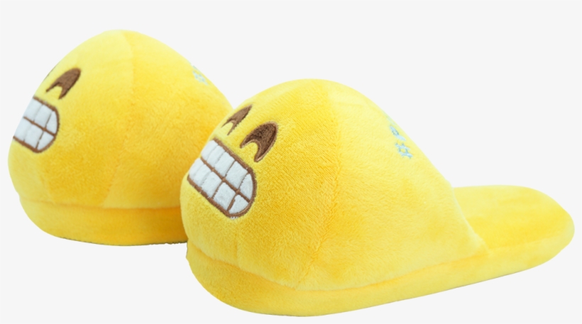 Emoji Slippers - Grinning - Slipper - 1029x633 PNG Download - PNGkit