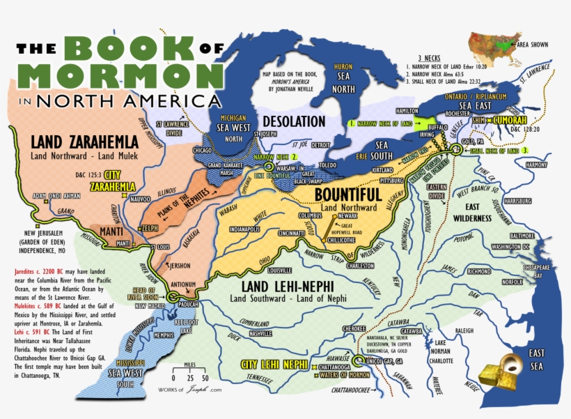 Moroni's America Map Here - Atlas - 2100x1500 PNG Download - PNGkit