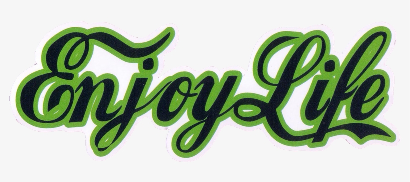 Small Bumper Sticker / Decal - Enjoy Life Sticker - 800x298 PNG ...