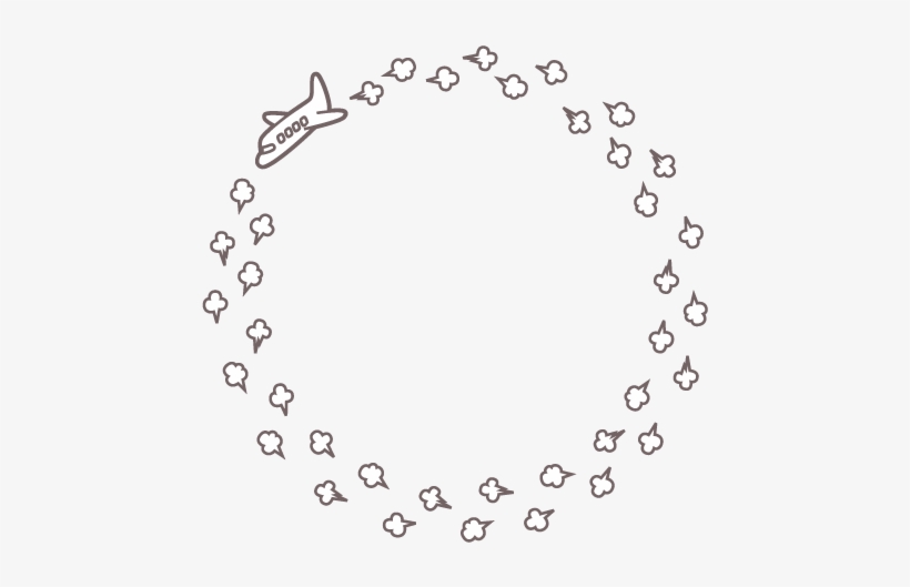 Airplane - Airplane Circle Frame Design - 680x460 PNG Download - PNGkit