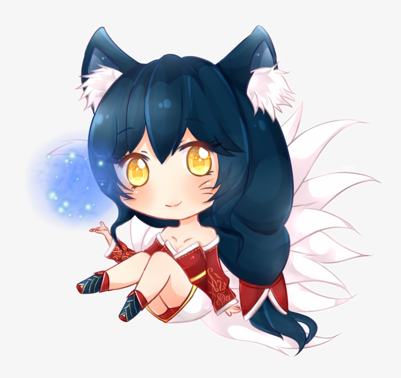 Ahri Chibi League Of Legends - Lol Ahri Fanart - 811x714 PNG Download ...